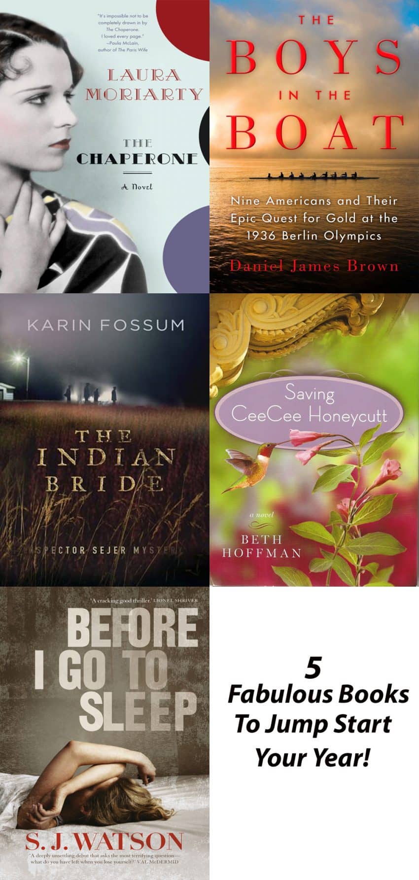 5 Fabulous Books to Jump Start Your Reading for 2017.